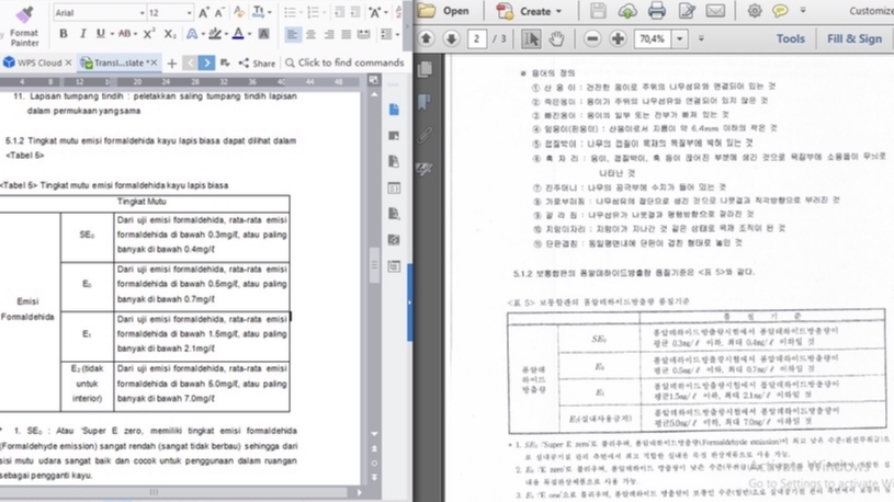 Translate Korea to Indonesia