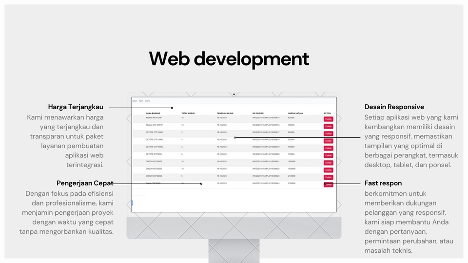 pembuatan website, wordpress, hosting, domain, backend(laravel, nodejs), frontend(js,reactjs)