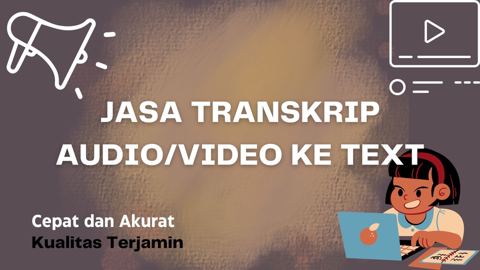 Transkrip Verbatim Audio/video menjadi Text dengan Akurat