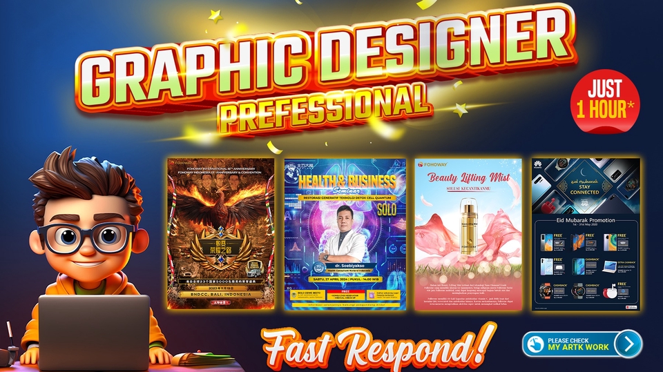 Jasa Design Digital Banner Online (Proses 1JAM)*