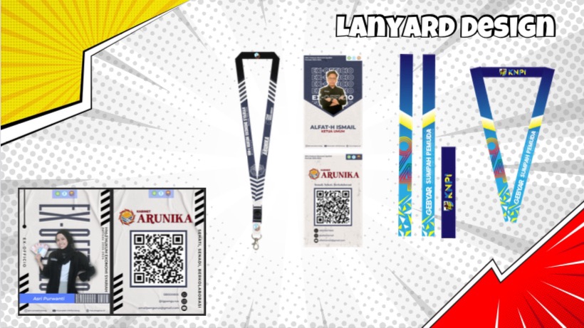 Desain Lanyard, ID Card dan Undangan