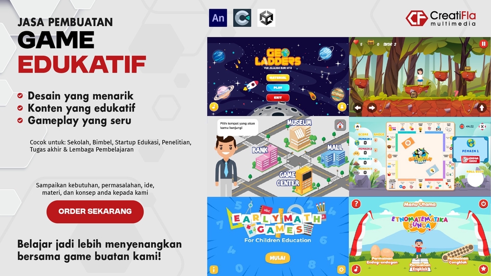 Jasa Pembuatan Game Edukatif atau Game Pembelajaran