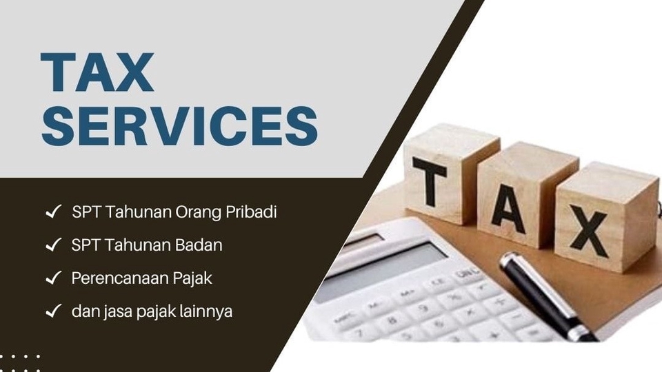 Pajak Orang Pribadi, Pajak Badan, Perencanaan Pajak, dan jasa pajak lainnya