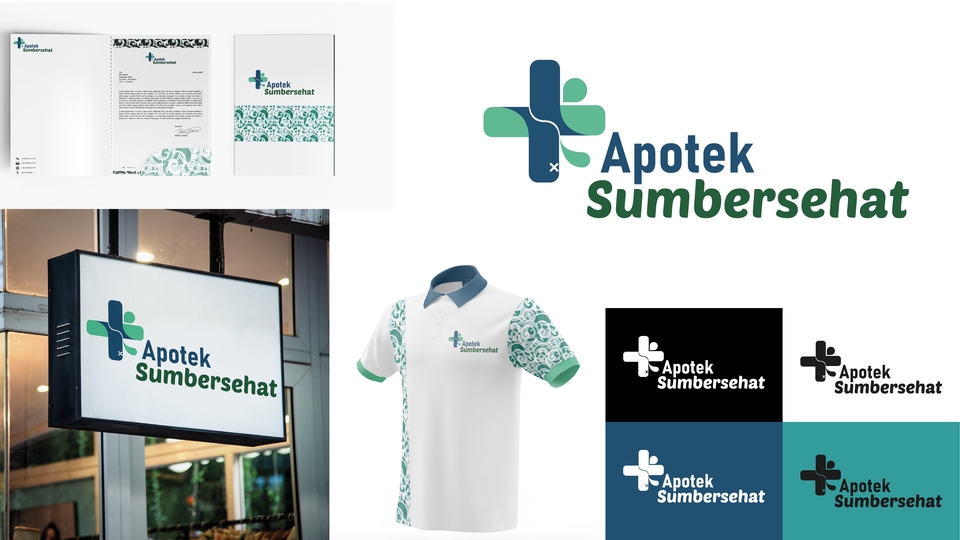 Desain logo minimalis, keren, dan brand guidelines