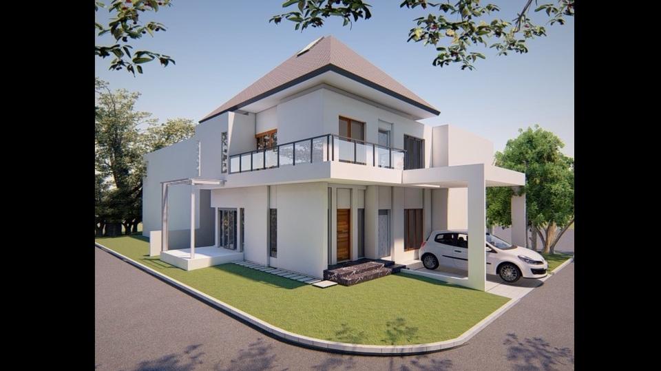 Desain 3D bangunan