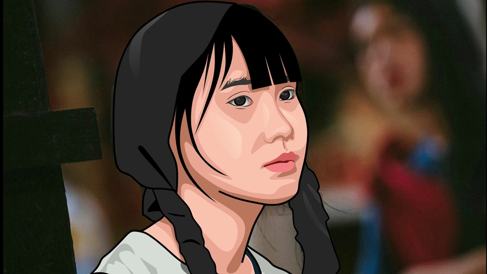 Gambar ilustrasi(Vektor Wajah)