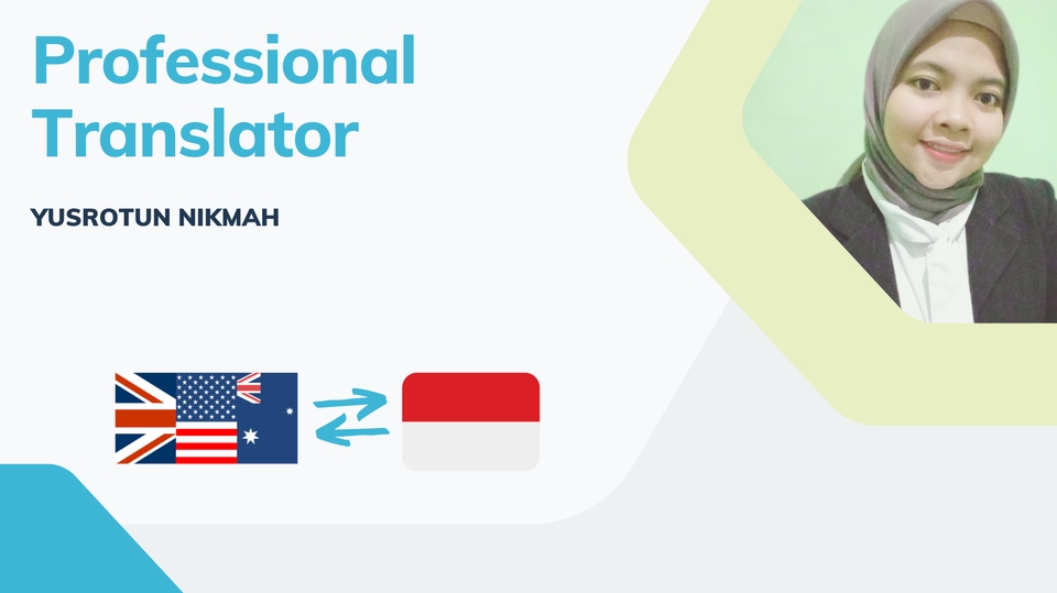 Professional English x Indonesia Translator
