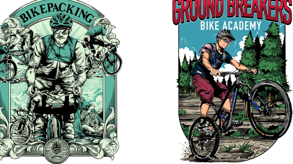 DESAIN ILUSTRASI SEPEDA MTB, BMX, ROADBIKE, DAN SEPEDA LIPAT