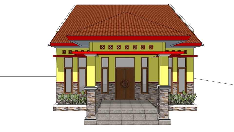 DESAIN 3D RUMAH/TOKO/BANGUNAN