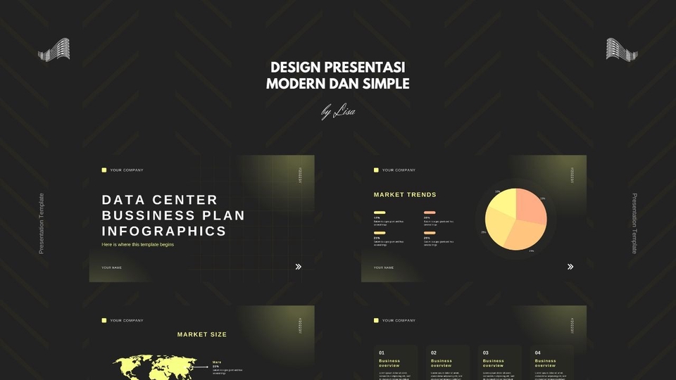 Design presentasi (PPT) untuk semua jenis kuliah maupun company profile.