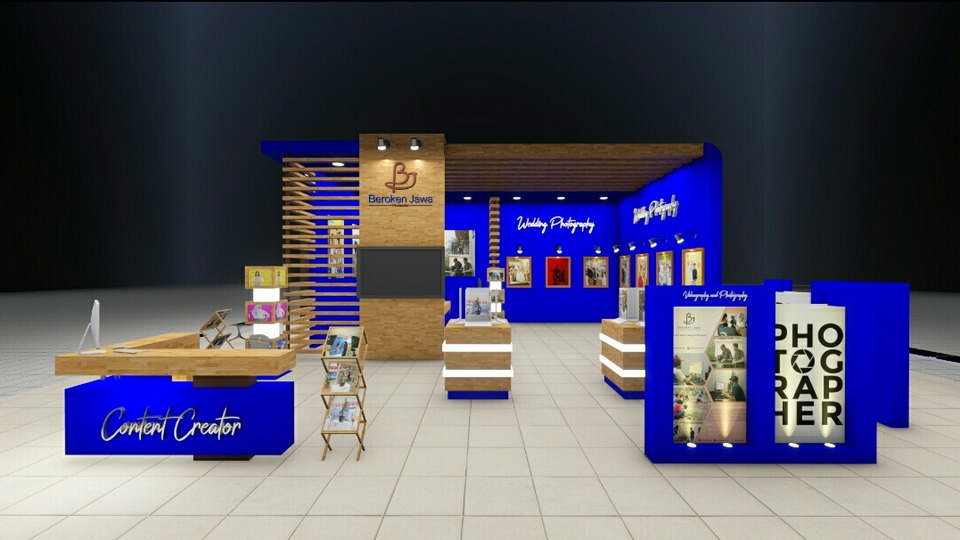 3D Konsep Event (booth/exhibition), Rumah, Produk (packaging)