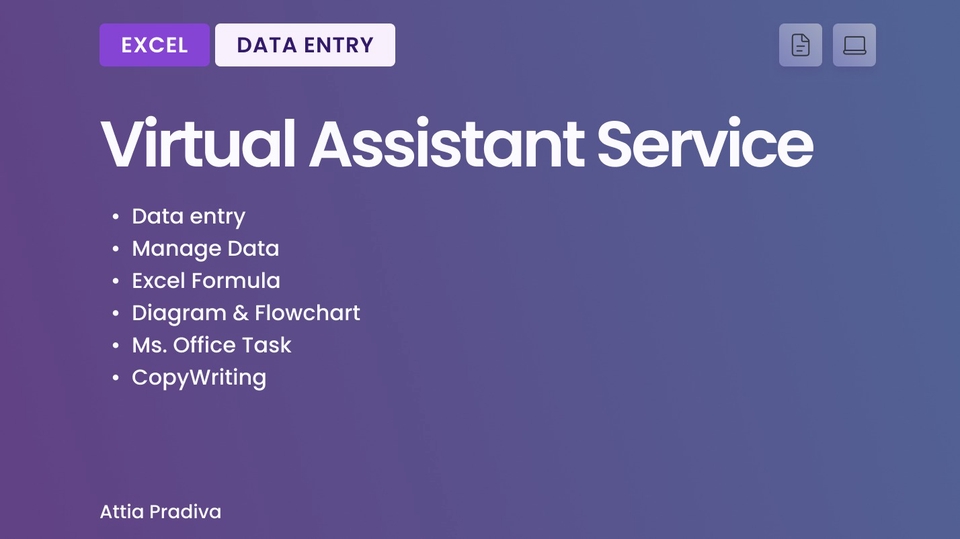 Data Entry, Data Processing, Type Writing Excel/Spreadsheet/Dashboard