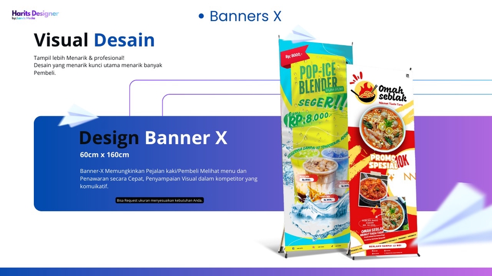 DESAIN BANNER/BANNER-X PROFESIONAL UMKM & BISNIS