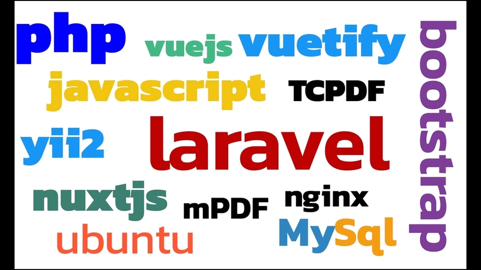 พัฒนาระบบ Frontend, Backend, Api, Report/แก้ไขงาน Php, Yii2, Laravel, Nuxtjs, VueJS, Javascript