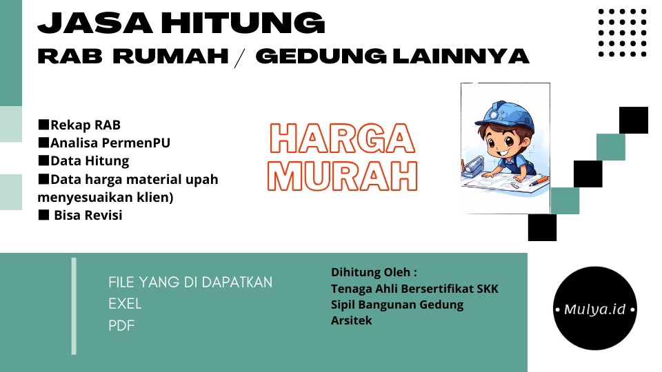 Jasa Hitung RAB / Estimator Biaya Rumah & Gedung Lainnya