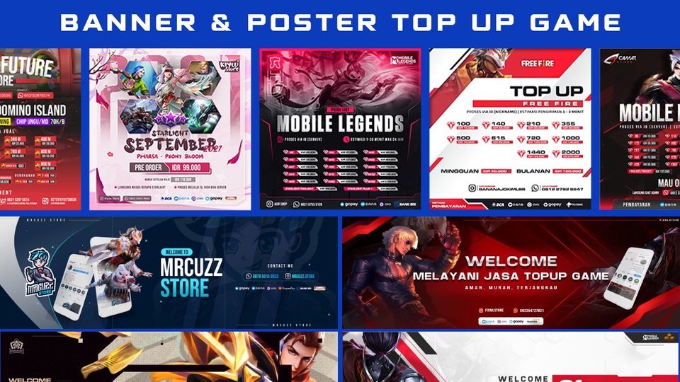 Jasa Desain Poster & Banner TopUp Game
