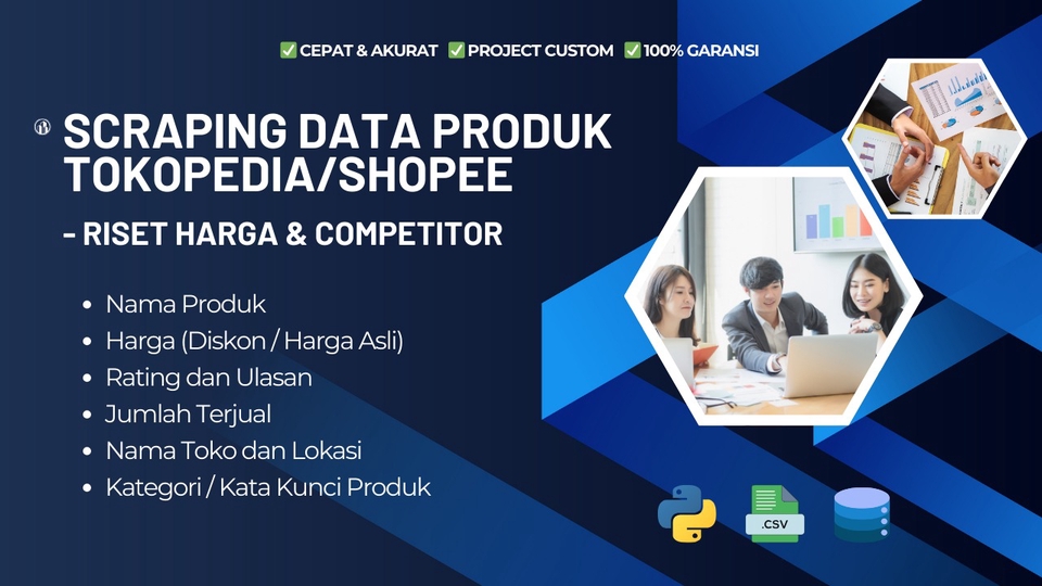 Jasa Scraping Data Produk Tokopedia/Shopee - Riset Harga & Competitor