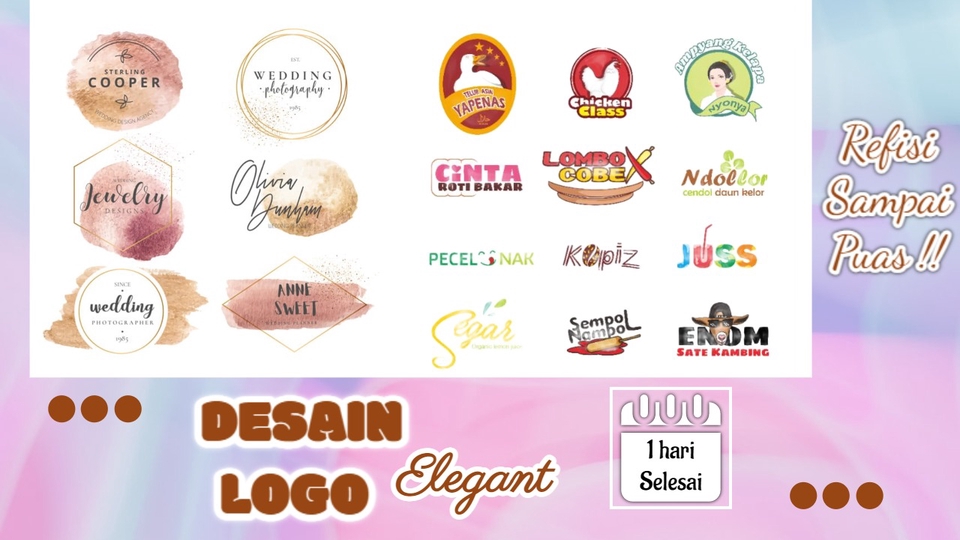 DESAIN LOGO 24 JAM JADI, REVISI SAMPAI PUAS!-(Kualitas Perkerjaan Terjamin)