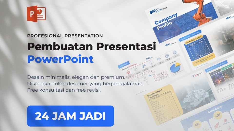 Pembuatan Presentasi PowerPoint 24 JAM JADI