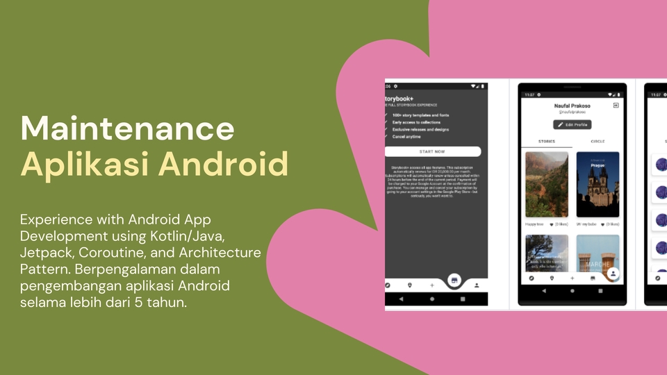 Maintenance Aplikasi Android (Kotlin/Java, MVVM, Dagger, Firebase ...