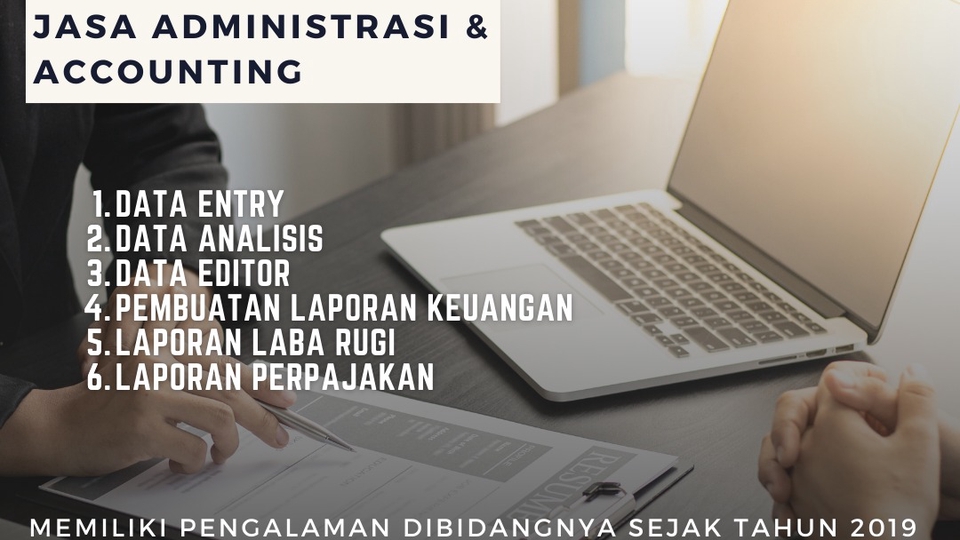 Menyediakan jasa Administrasi dan Accounting
