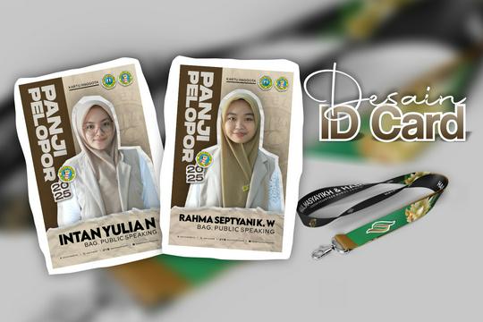 Desain ID Card dan Lanyard Modern Minimalis