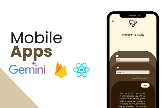 พัฒนาแอป React Native เชื่อม AI Gemini + Firebase รองรับ Android