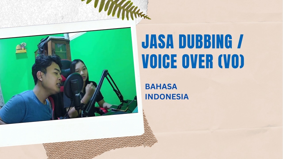 JASA DUBBING / VOICE OVER (VO) BAHASA INDONESIA