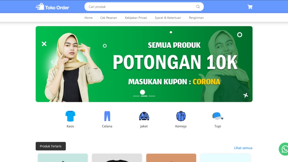 Jasa membuat Web Online Shop Marketplace