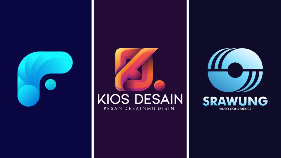 Desain logo simpel kreatif profesional