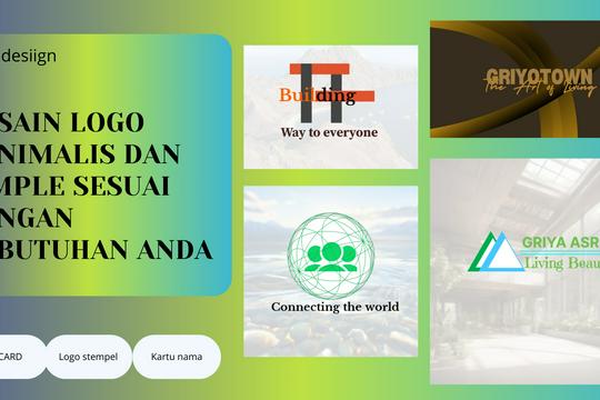 Desain logo simple , cepat dan minimalis serta murah