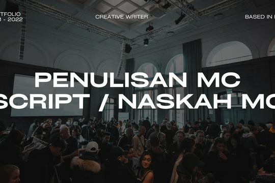 Jasa Penulisan Naskah MC Acara – Formal & Semi-Formal (Event, Webinar ...