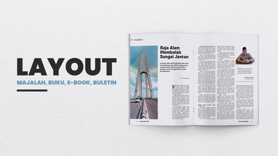 Layout Majalah, Buku, dan Buletin.