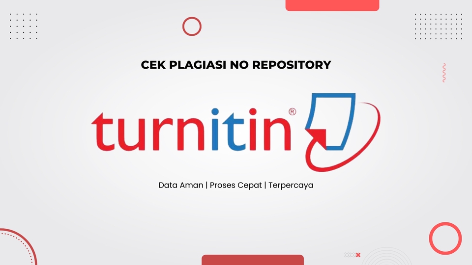 Cek Turnitin NO REPOSITORY