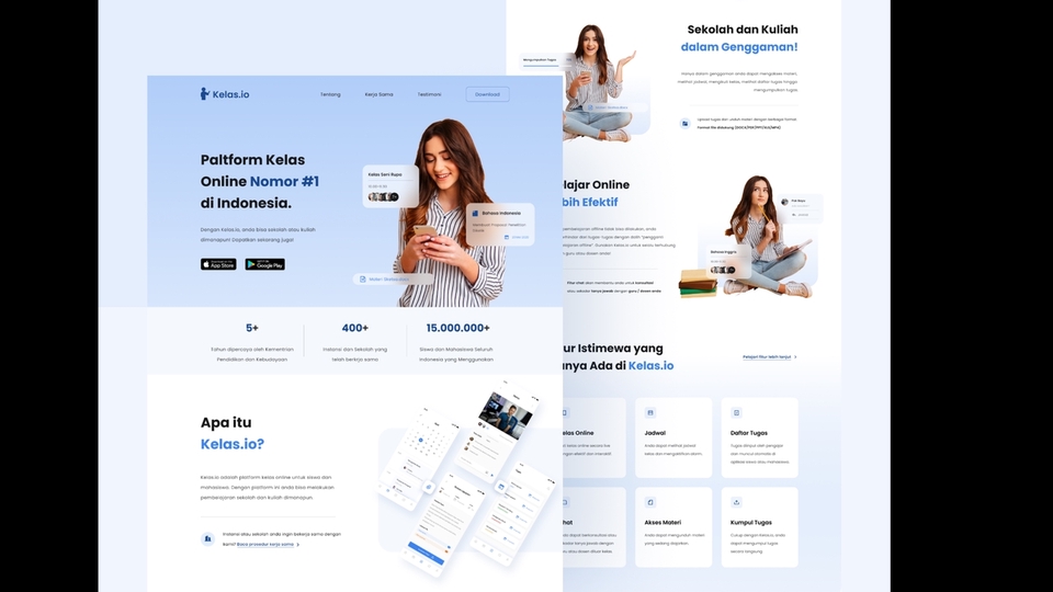 Desain UI/UX untuk Website (Homepage/Landing Page/Dll)