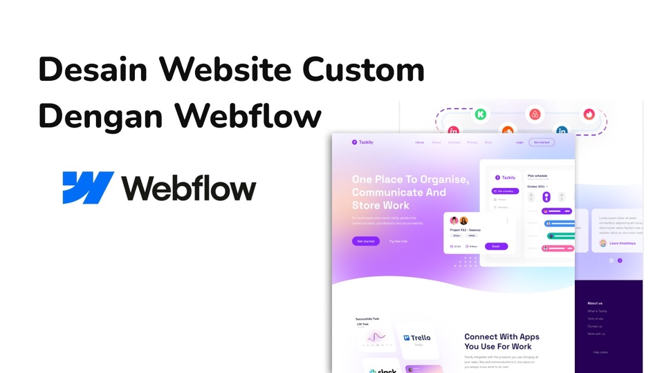 Desain Website Custom, Responsif, dan Profesional Menggunakan Webflow