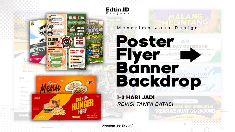 JASA DESIGN BANNER/POSTER/FLYER MURAH REVISI TAK TERBATAS