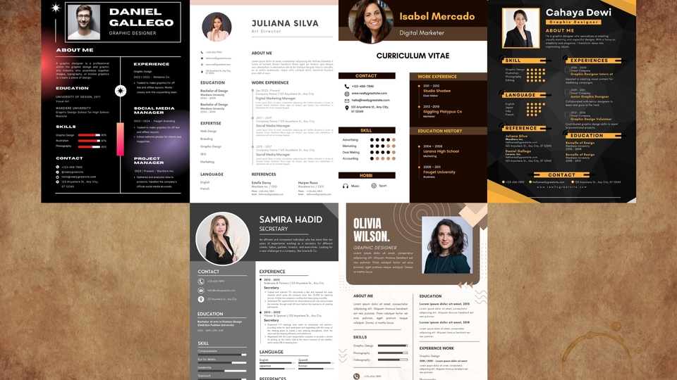 Desain CV Menarik dan Estetik untuk keperluan kerja