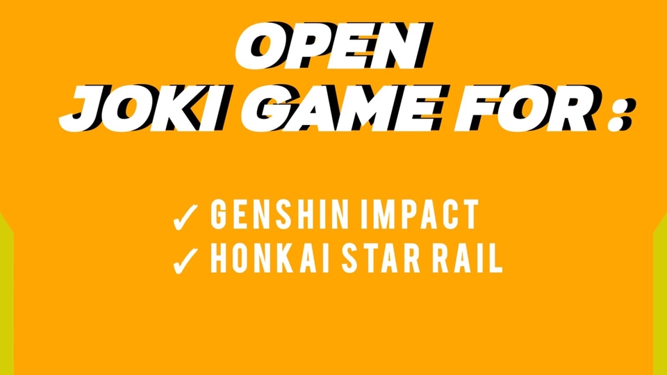 Joki Game Genshin Impact dan Honkai Star Rail