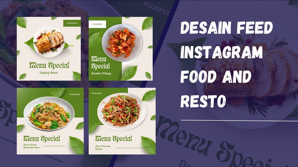 Paket Desain Feed Instagram Premium Desain I Proses Cepat