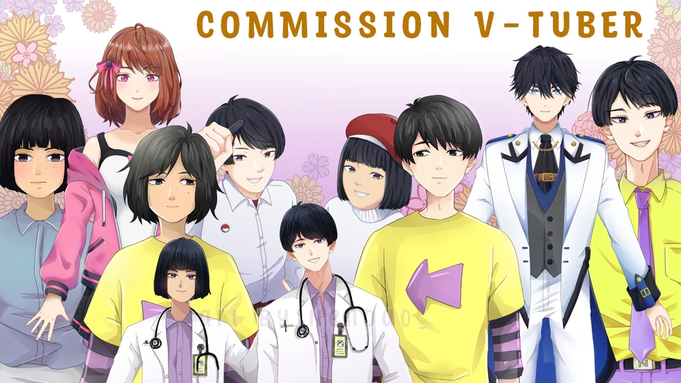 Desain Karakter Murah untuk V-Tuber dan Original Character (OC)