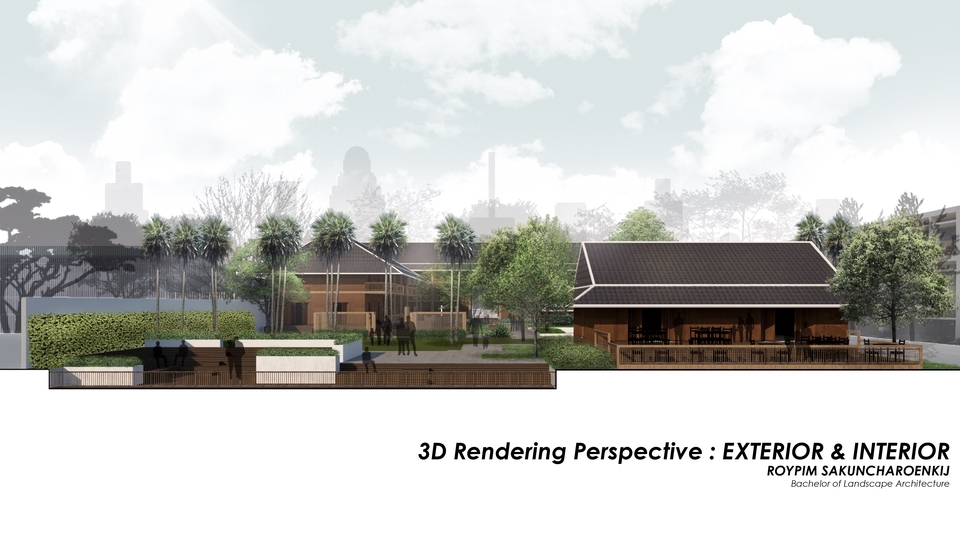 Render 3D Perspective Exterior & Masterplan