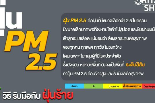 สื่อนำเสนอข้อมูลฝุ่น PM2.5