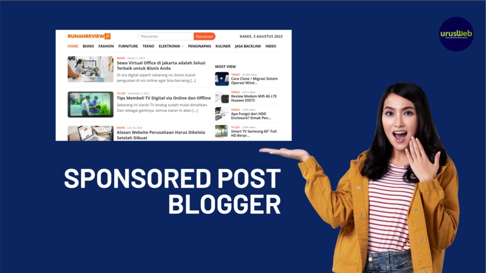 Jasa Sponsored Post & Content Placement Blogger