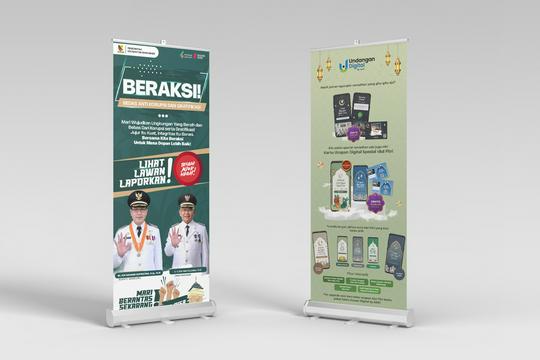 Design Banner/X-Banner/Spanduk/Baligo/Backdrop/Flyer/Brosur/Leaflet ...