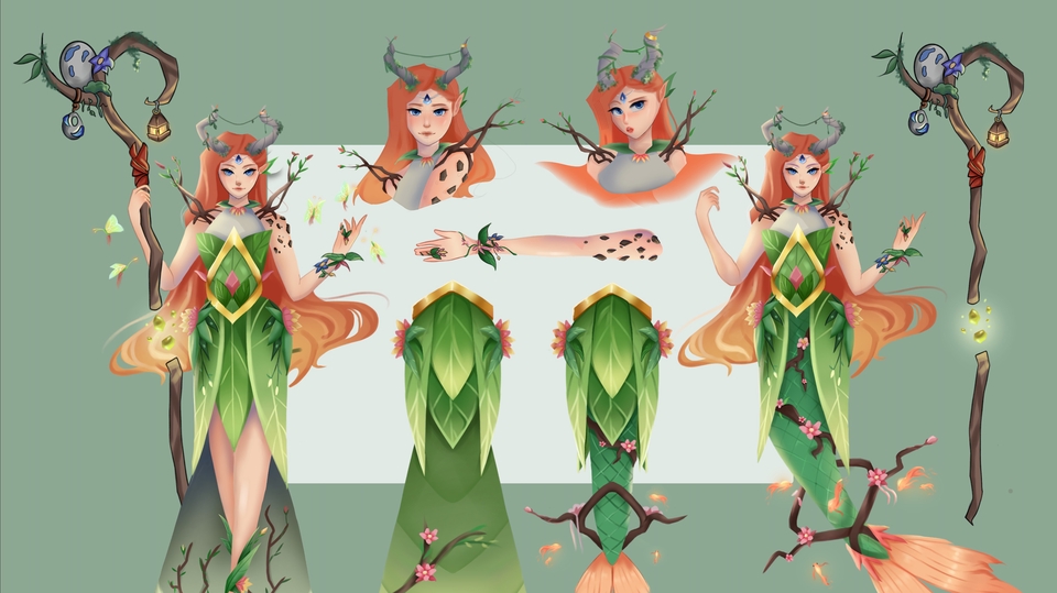 Desain karakter profesional untuk game, animasi dll