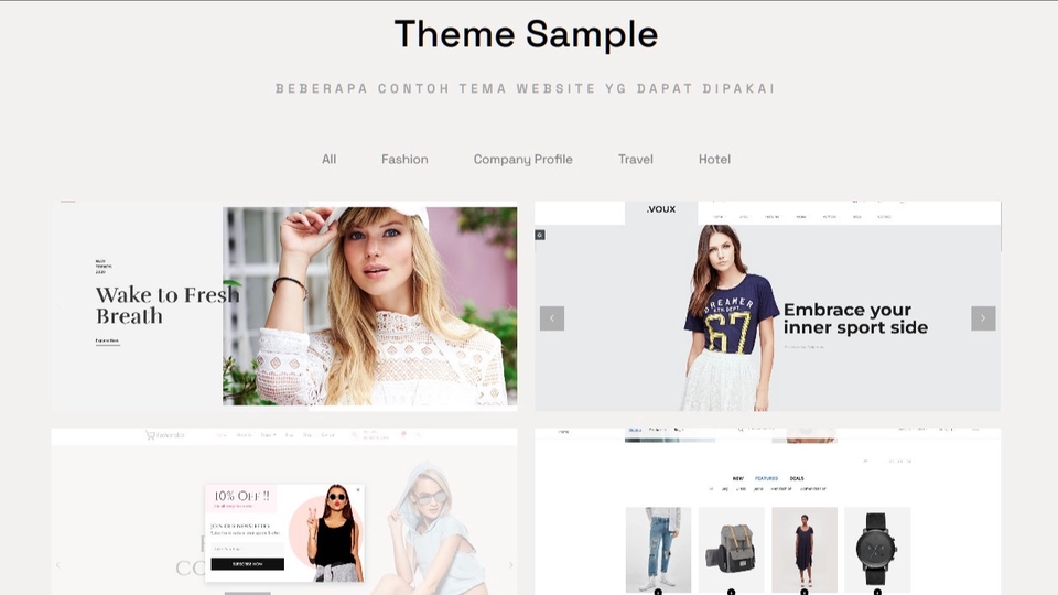 Pembuatan WEBSITE COMPRO, PORTOFOLIO, AGENCY, E-COMMERCE, ARSITEKTUR