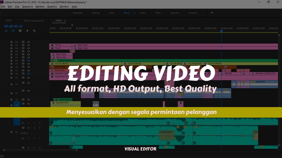 Editing Video Semua Jenis - Semua Kebutuhan | KUALITAS TOP | 2 hari jadi