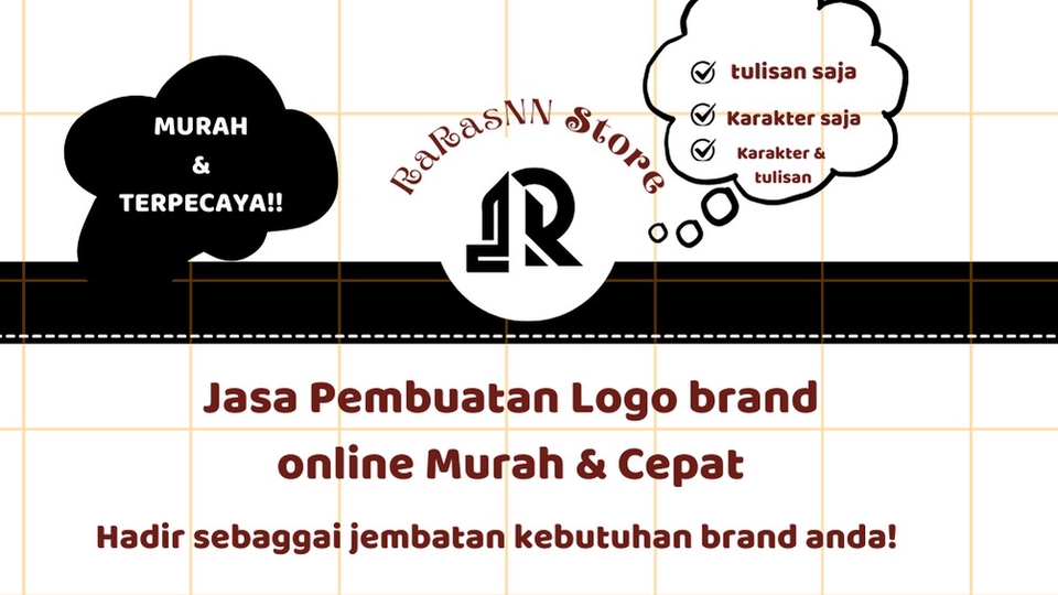 PROMO!! Termurah jasa Membuat logo brand sendiri