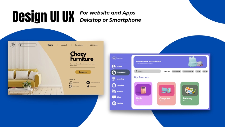 Design UI UX (Website dan Aplikasi)